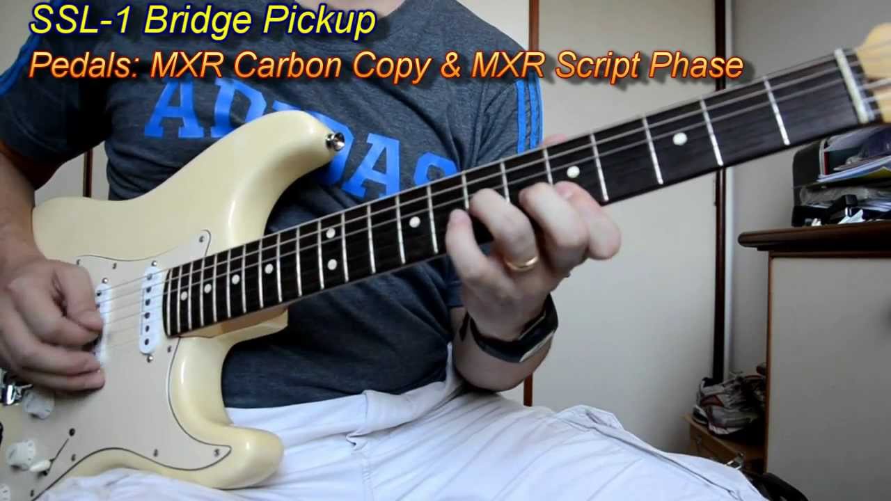 Fender Stock vs Seymour Duncan SSL 1 Pickups Comparison - YouTube