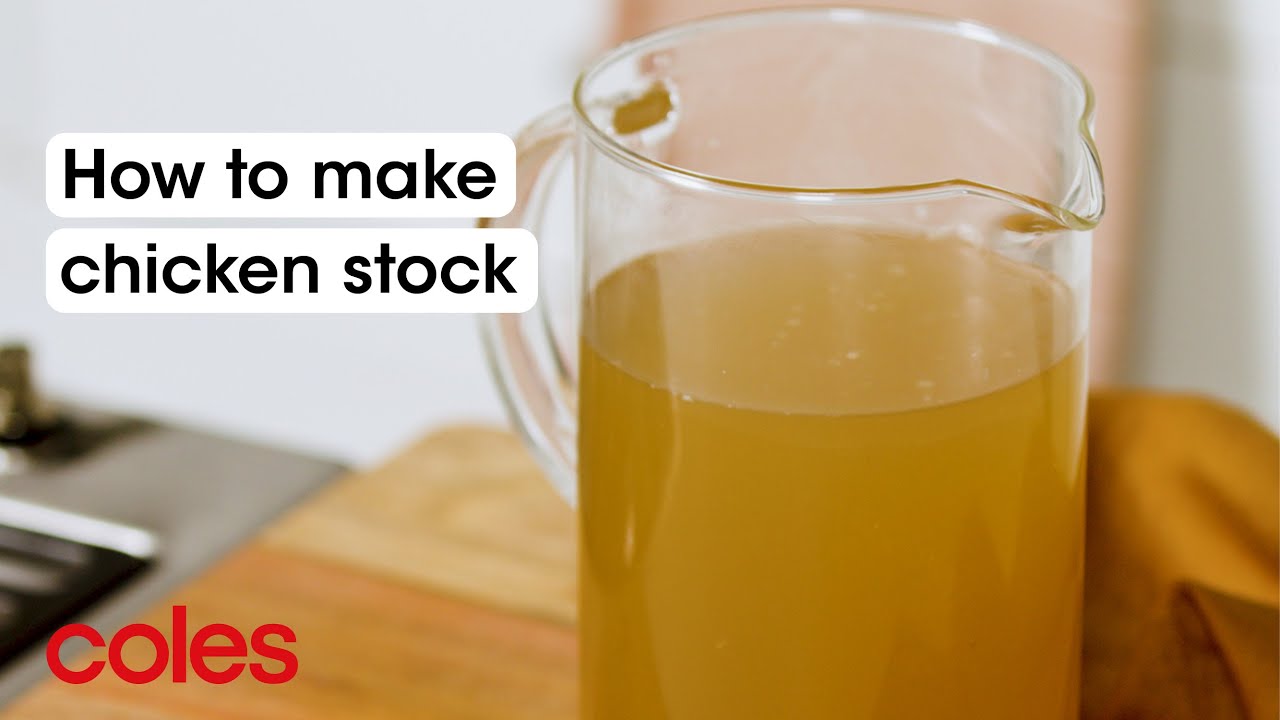 How to make chicken stock | Back to Basics | Coles - YouTube