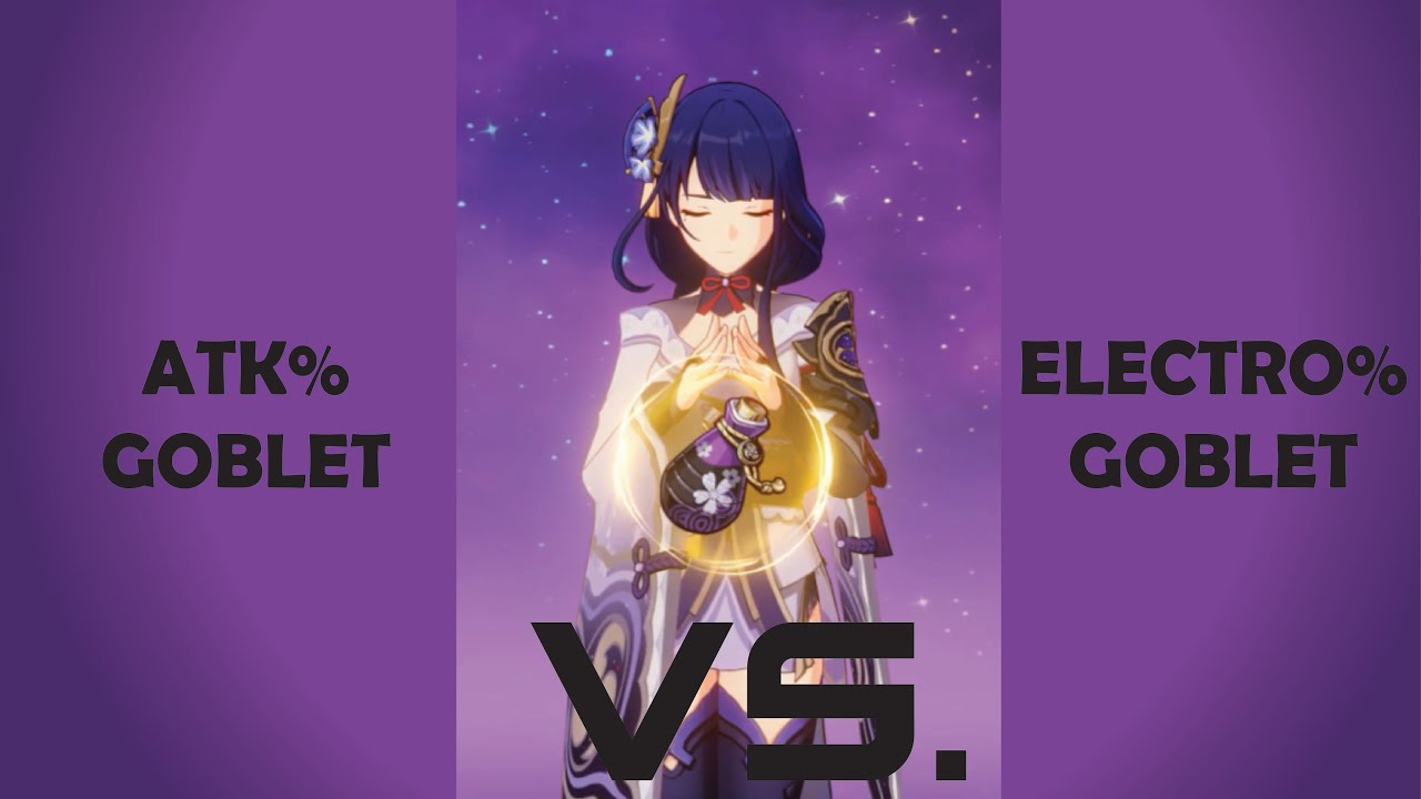 Raiden Shogun | C0 | ATK% Goblet vs. Electro% Goblet | Engulfing ...