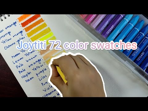 Titi oil pastel 72 colors swatching😍// Studio 206 by taba// Happy ...