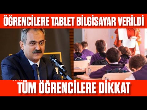 Öğrencilere Tablet ve Bilgisayar Verildi! Hangi öğrencilere dağıtılıyor? Dikkat!