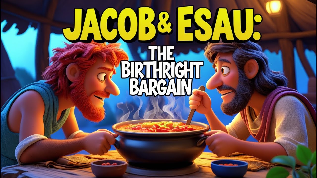 He Gave Up Everything — for One Meal 🍲😱 | Jacob & Esau 🧔🏾‍♂️👦🏾 Kids ...