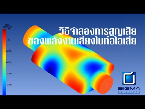 Actran: Muffler Transmission Loss วิธีจำลองการสูญเสียของพลังงานเสียงในท่อไอเสียด้วยซอฟต์แวร์ ...