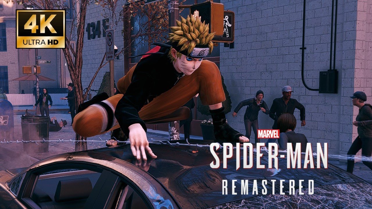 Naruto Uzumaki Marvel's Spider-Man Remastered Mod 4K - YouTube