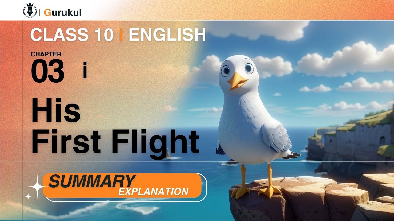 Class 10 English | His First Flight | 3D Animated NCERT Summary + Exam ...