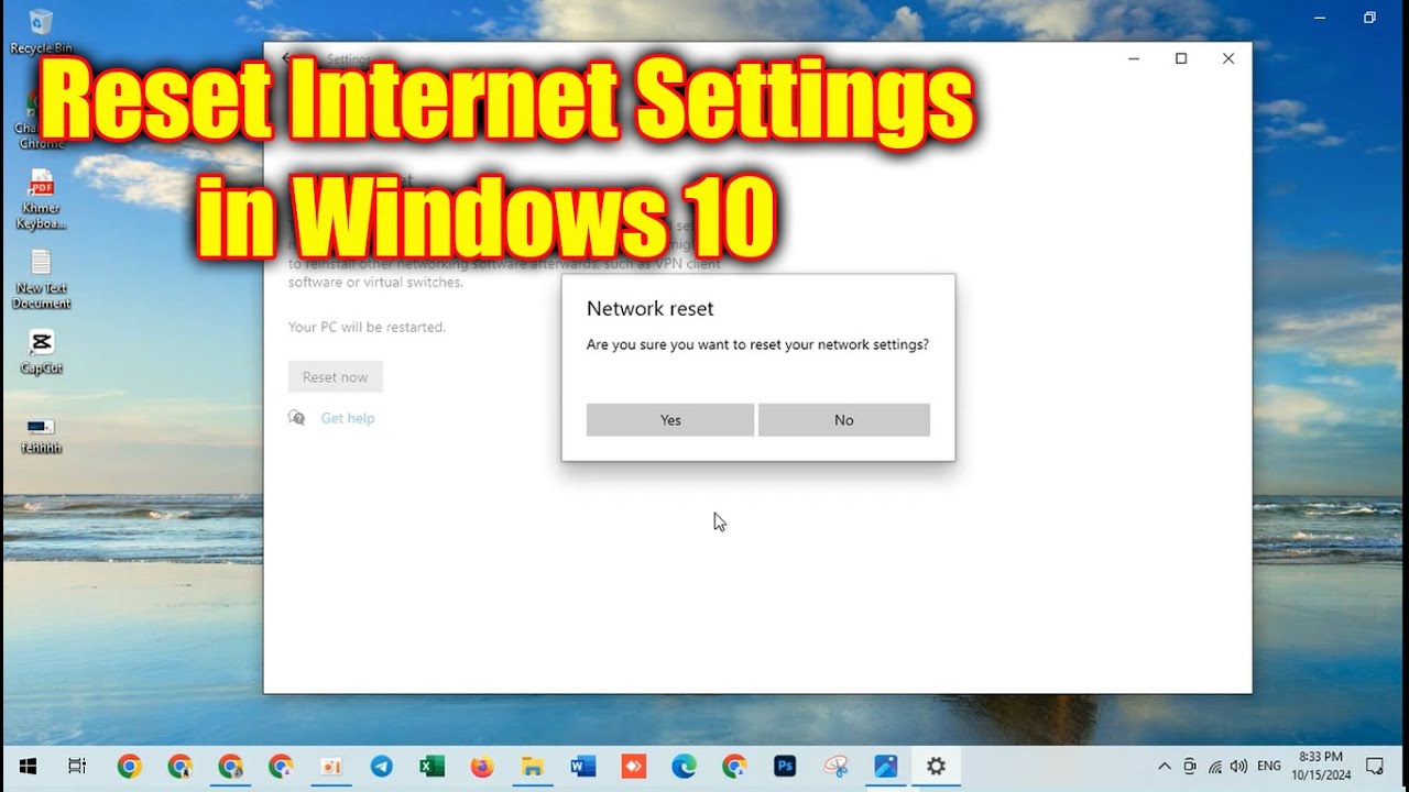 How to Reset Internet Settings in Windows 10 To Default [Guide] - YouTube