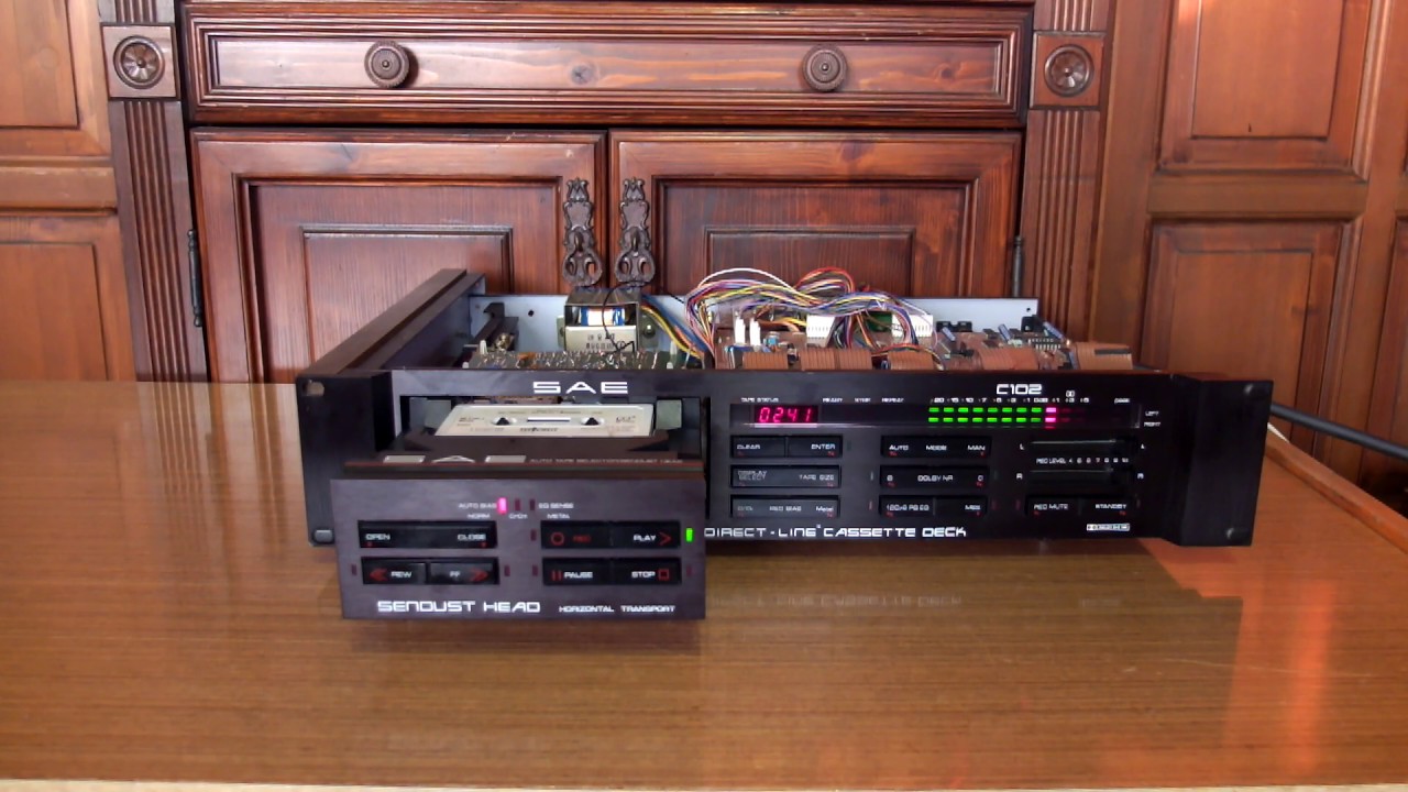 SAE C102 cassette deck - YouTube