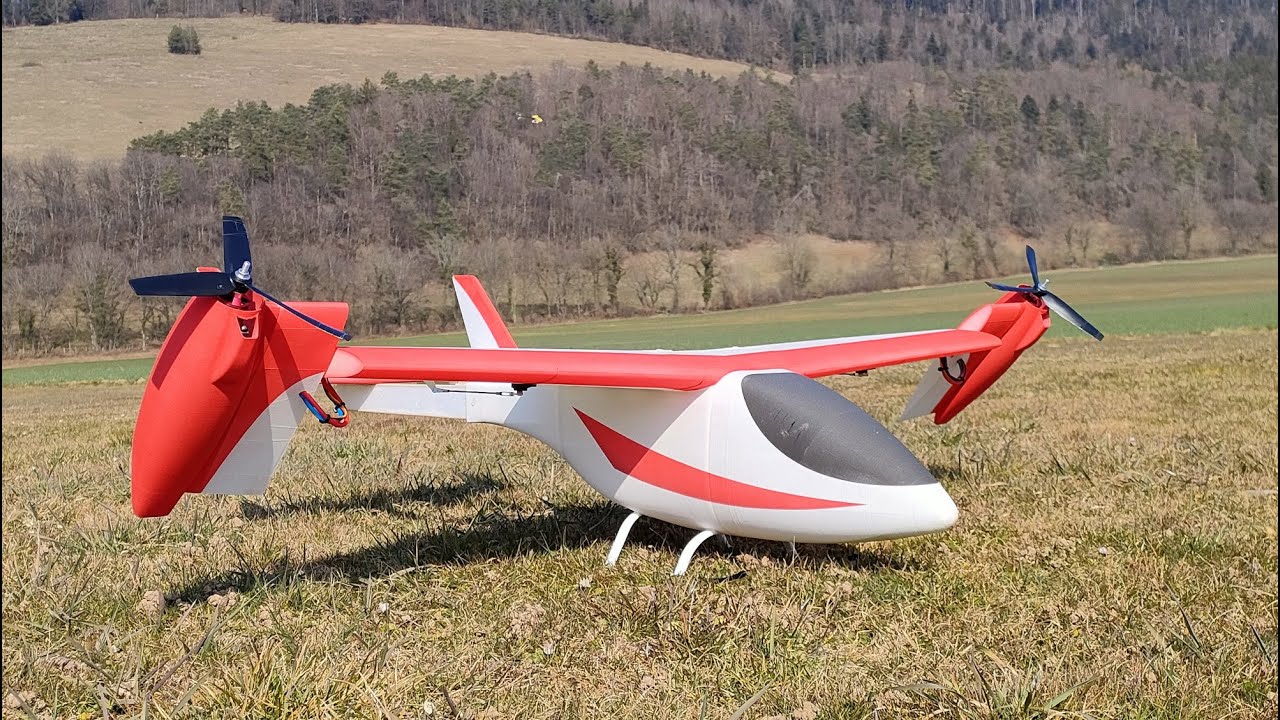 Tiltrotor RC Aircraft Nemo V5. Flight of march 6th 2022 - YouTube