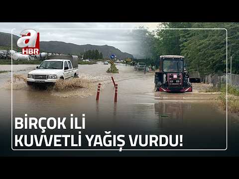 Birçok ili kuvvetli yağış vurdu! Baraj taştı, derelerin debisi yükseldi... | A Haber