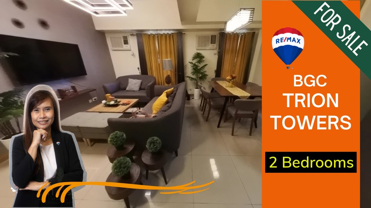Trion Towers Condo BGC 2 Bedroom 92 8sqm with Balcony - YouTube