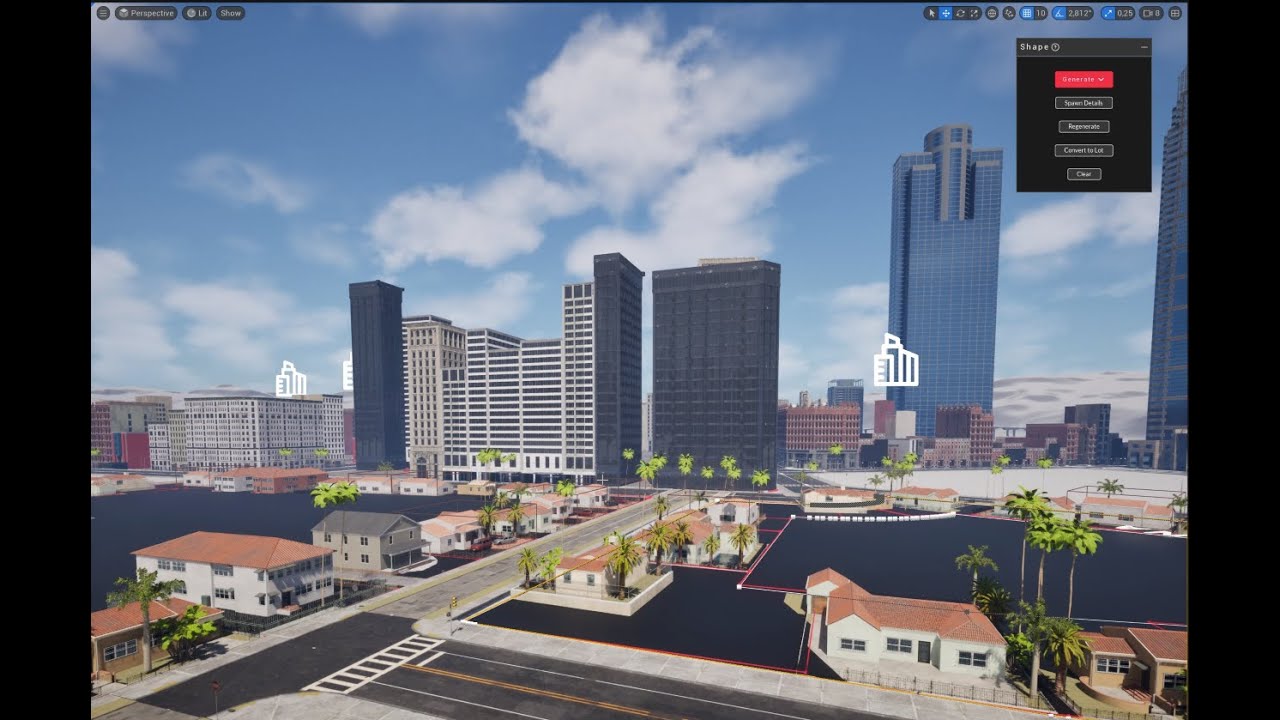 Unreal Engine 5.5 - Testing CityBLD Plugin with Little Havana ...