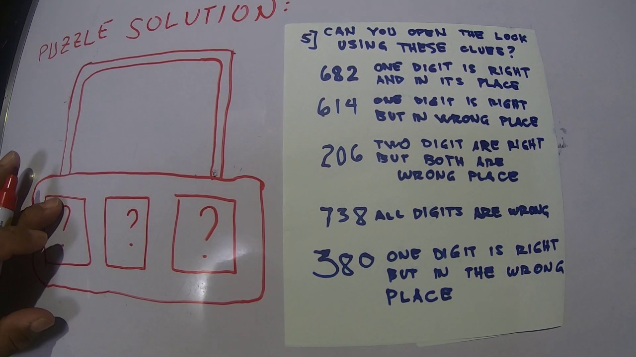 Lock Puzzle Solution / The Easiest Way - YouTube