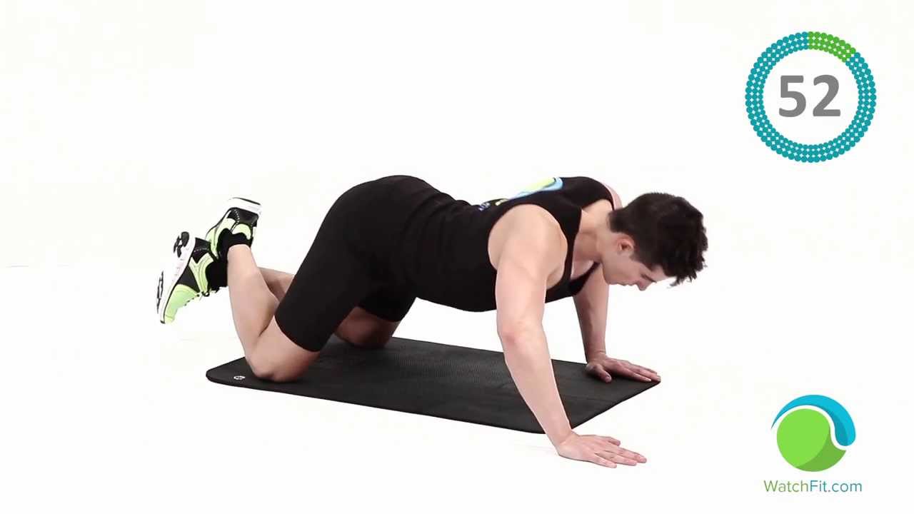 Staggered press ups one minute WatchFit challenge, exercise to tone up ...
