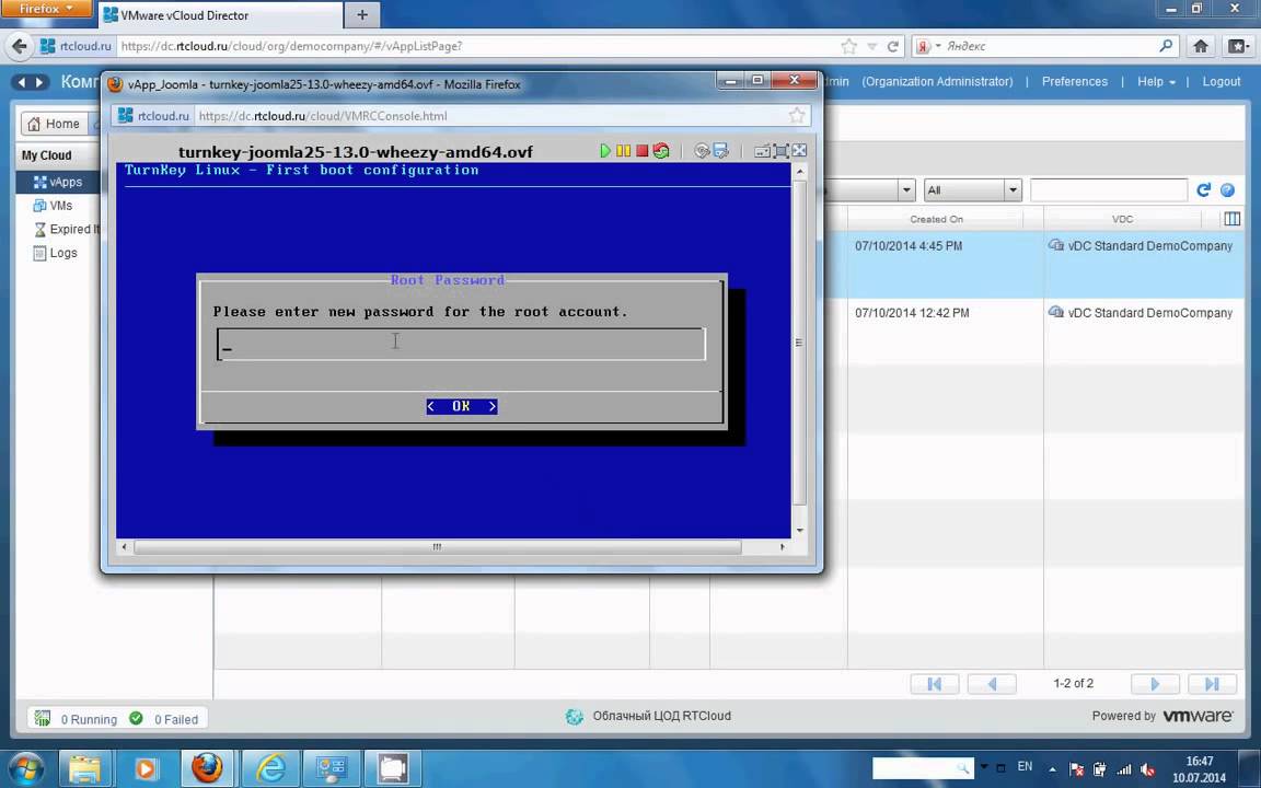 Установка Joomla из VA на RTCloud.ru - YouTube