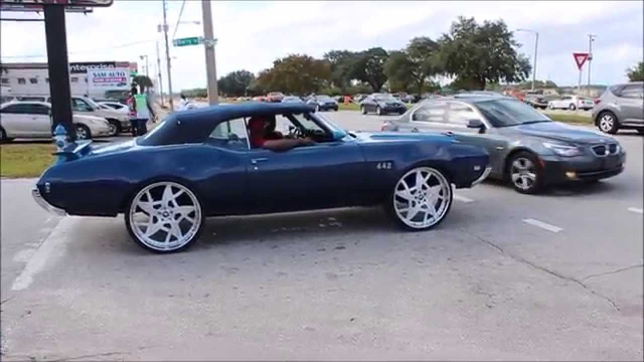 1969 Cutlass With 26" Amani Forged Wheels - YouTube