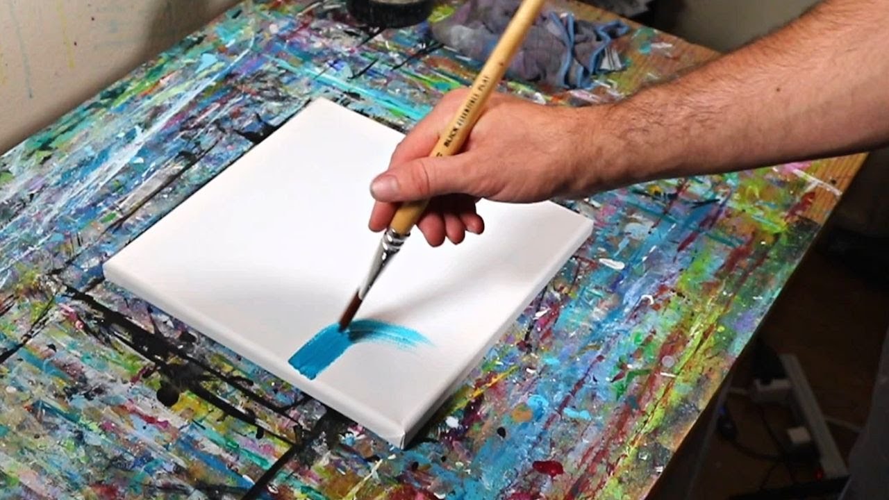 Abstract Intuition Painting Demo (With PAINT MARKERS!) - YouTube