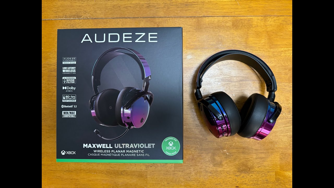 Audeze Maxwell Ultraviolet 2 minute unboxing - YouTube