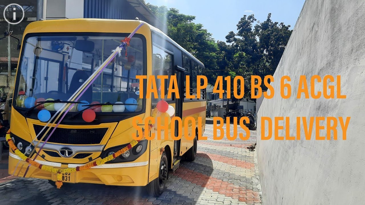TATA LP410 ACGL SCHOOL BUS BS6 DELIVERY @populartata @Tata Motors - YouTube