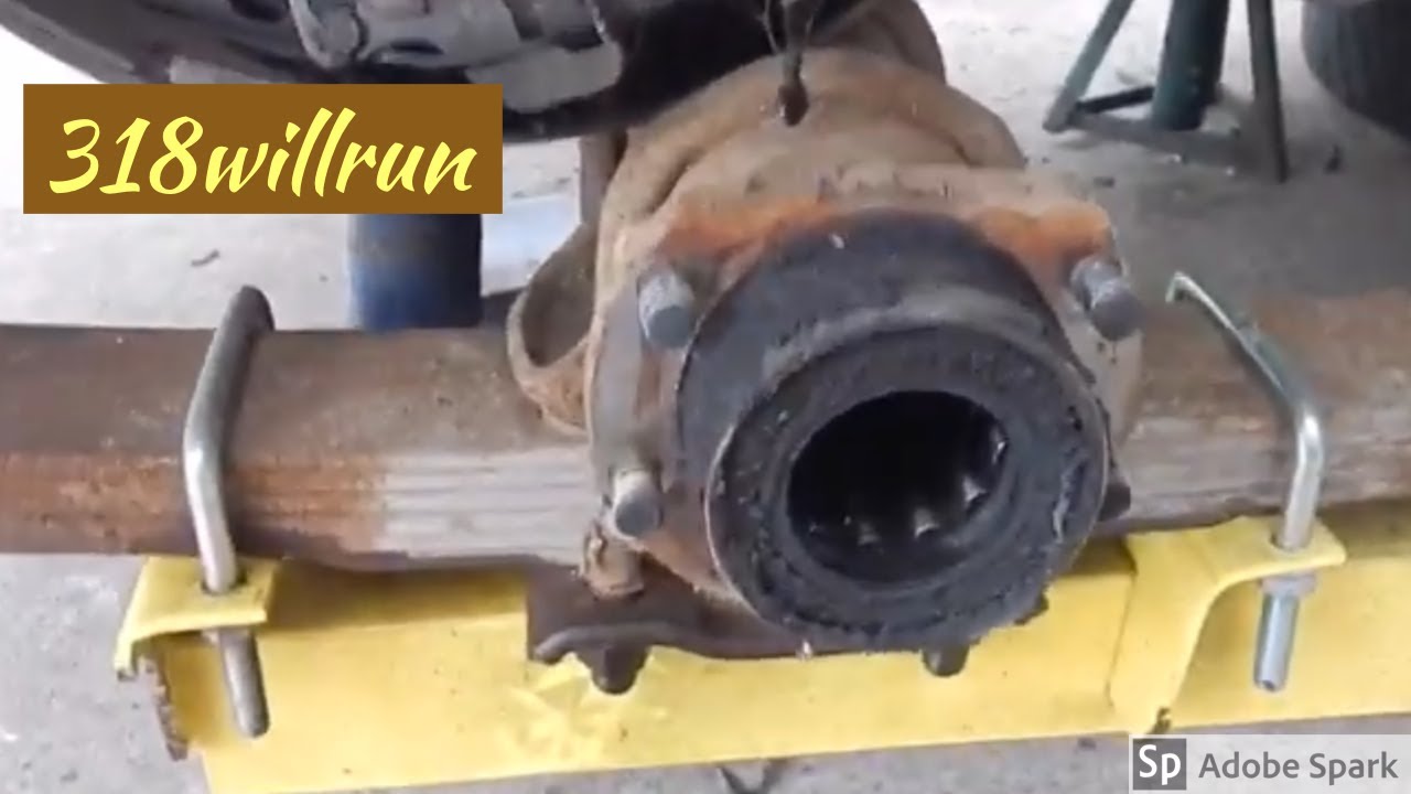 Installing a B-body 8.75 Rear End in a Plymouth Duster - YouTube