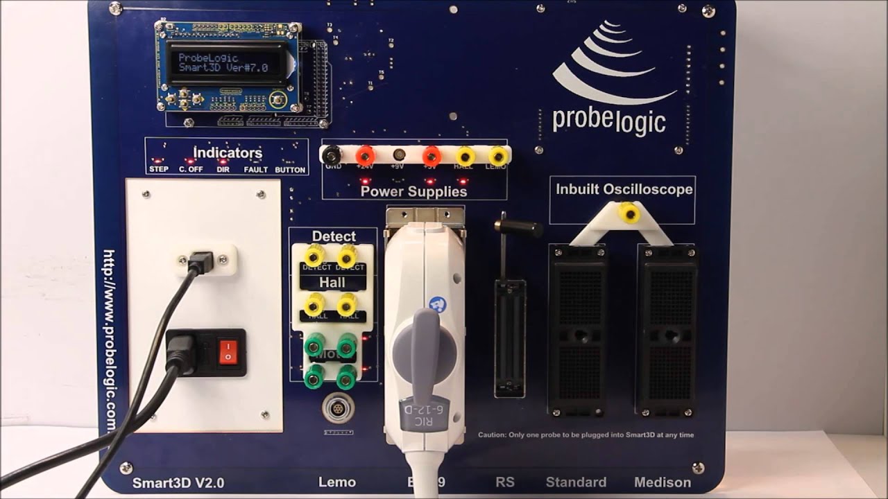 Smart3D - 3D ultrasound probe testing device V2.0 - YouTube