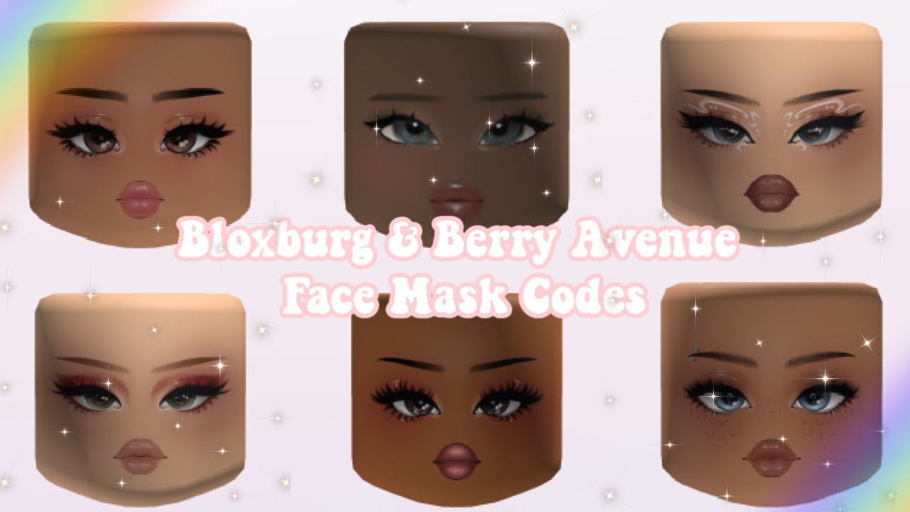 Makeup Face Mask Codes For Berry Avenue & Bloxburg | Roblox Video ...