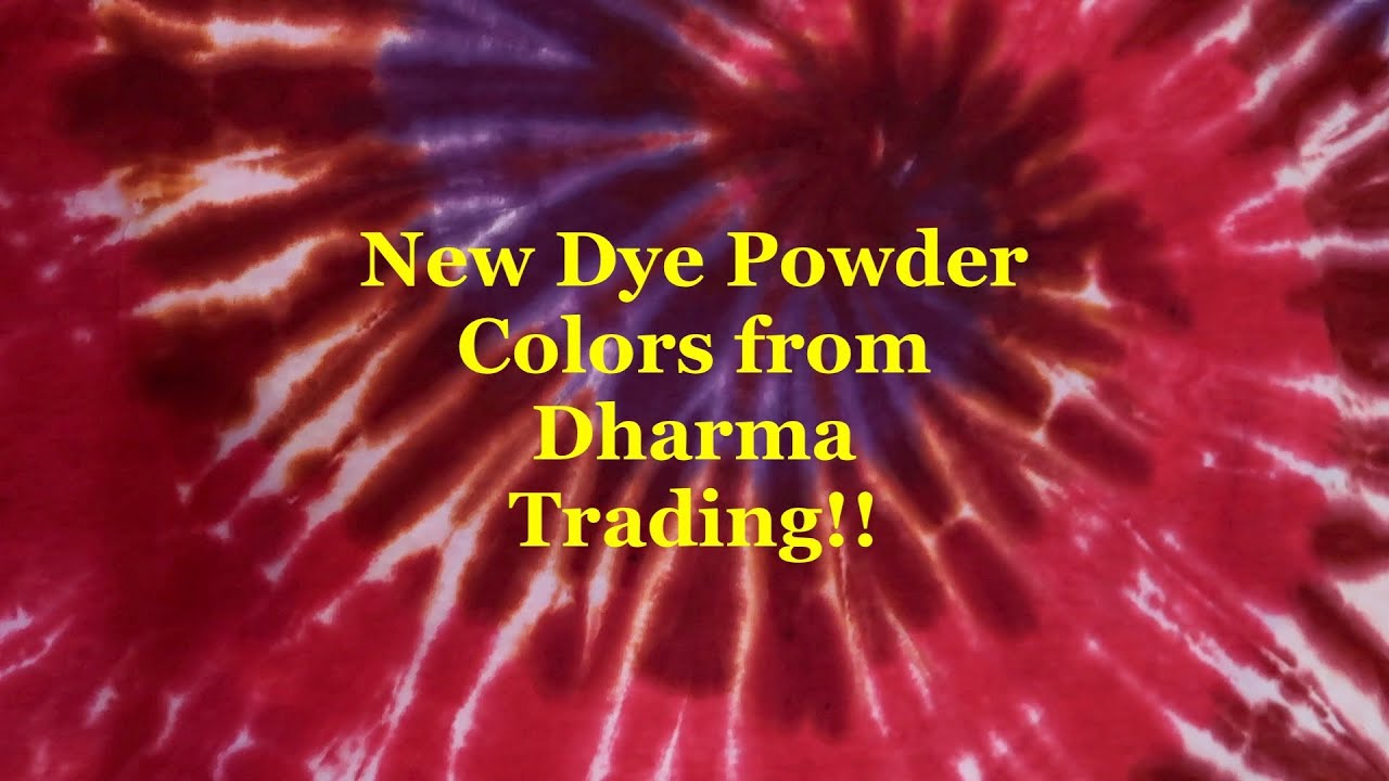 Trying New Dye Powders from Dharma Trading! - YouTube