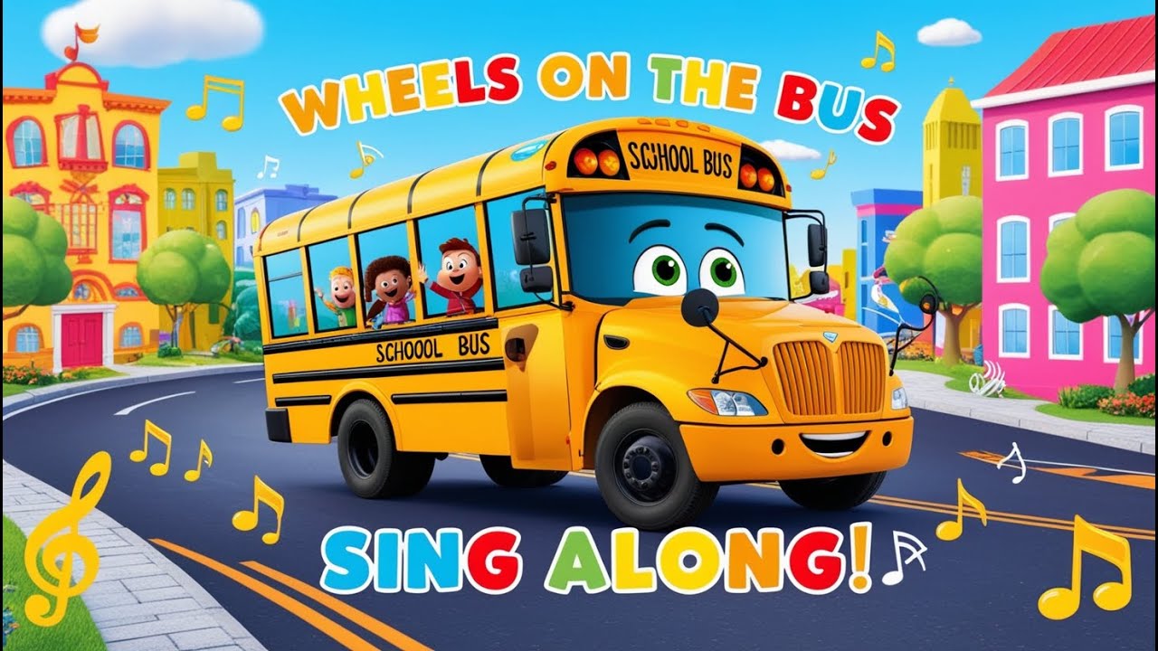 Wheels on the Bus Song | Sing Along | Baby Bus Song | Nursery Rhymes ...