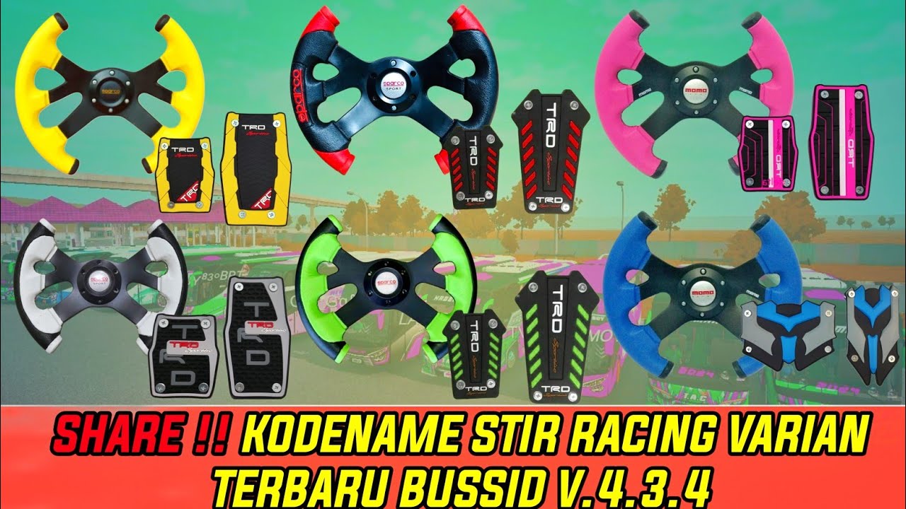KODENAME STIR RACING TERBARU 6 VARIAN PILIHAN TERBARU BUSSID V4.3.4 ...