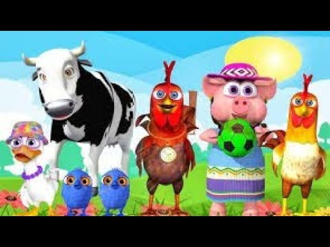 El pollito pio | pio pio 3d l pollito tractor। pio pio cartoon। toro y ...