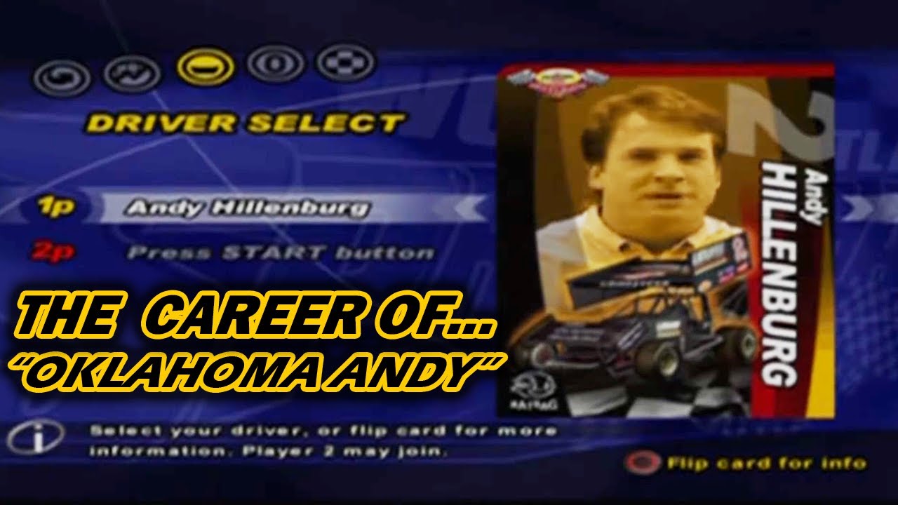 The Career of Andy Hillenburg // 2002 World of Outlaws Video Game - YouTube