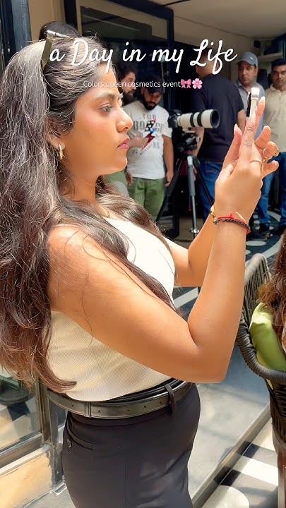 A day in my life🤍 #beautyevent #influencers #colorsqueen #makeupbrand #adayinmylife #minivlog ...