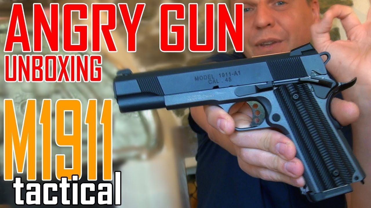 Angry Gun M1911 Tactical Airsoft Unboxing Deutsch - YouTube