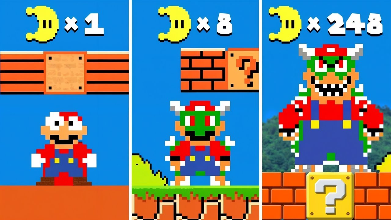 Super Mario Bros. But Every Moon Makes MX vs Mr L Turns To REALISTIC ...