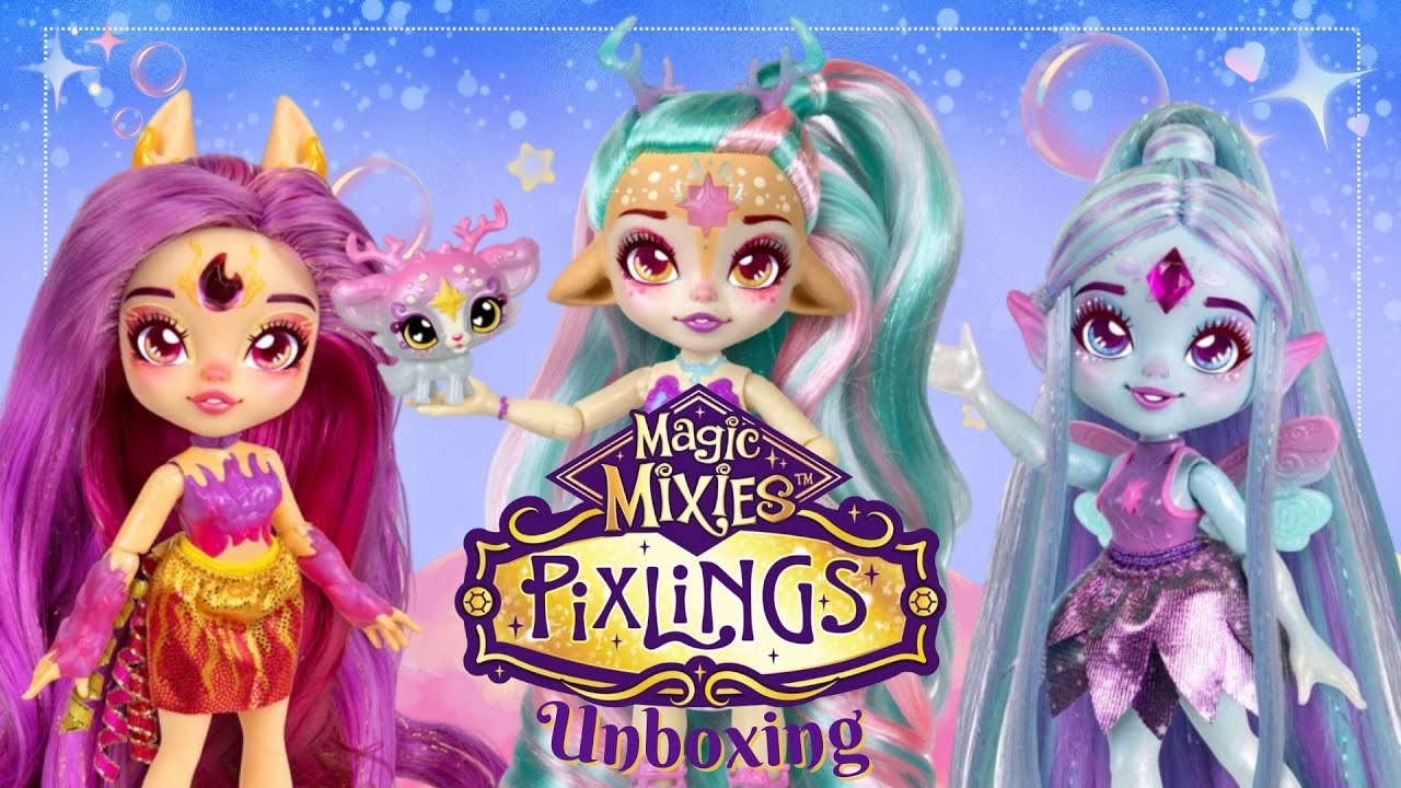 Magic Mixies Pixlings Deluxe Pippa, Deerlee, Flyt | Unboxing - YouTube