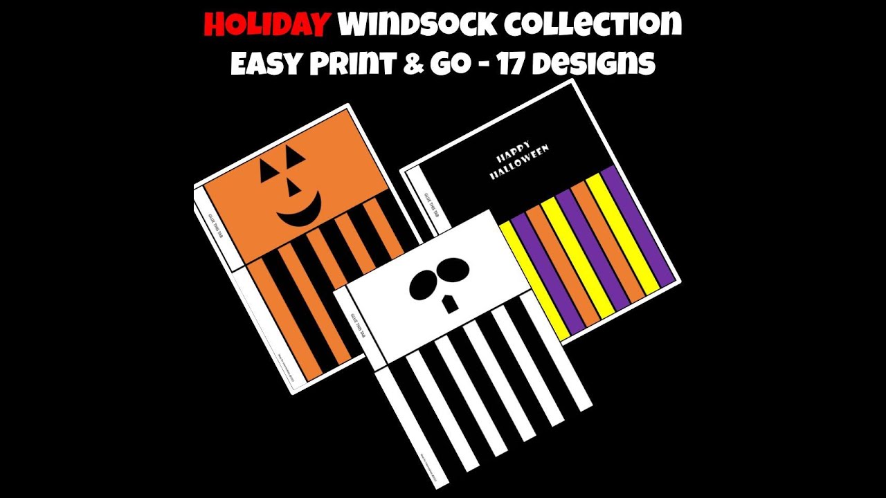 Holiday Windsock Collection - Halloween, Christmas, Valentine's & Earth ...