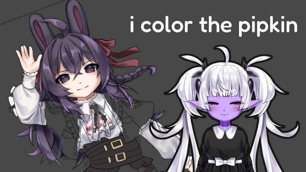 【VTUBER】i COLOR the pipkin pipa (COLORING) (ART)) - YouTube
