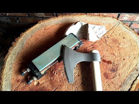 Sharpening an Axe - YouTube