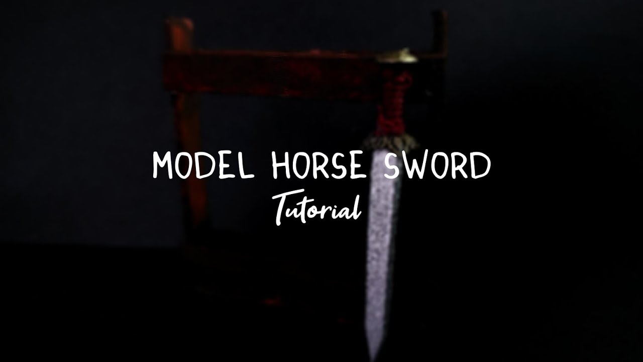 Schliech / Breyer Model Horse Sword Tutorial - YouTube