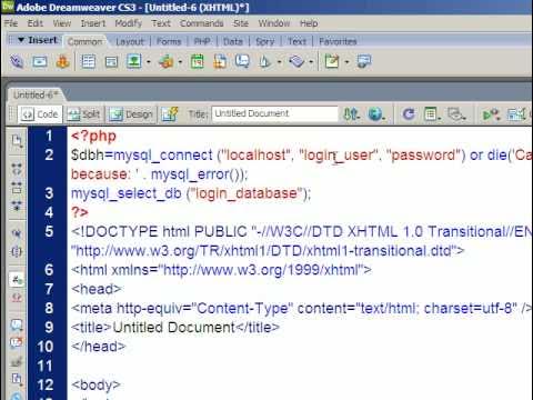 6. Connecting a PHP webpage to a mySQL database - YouTube