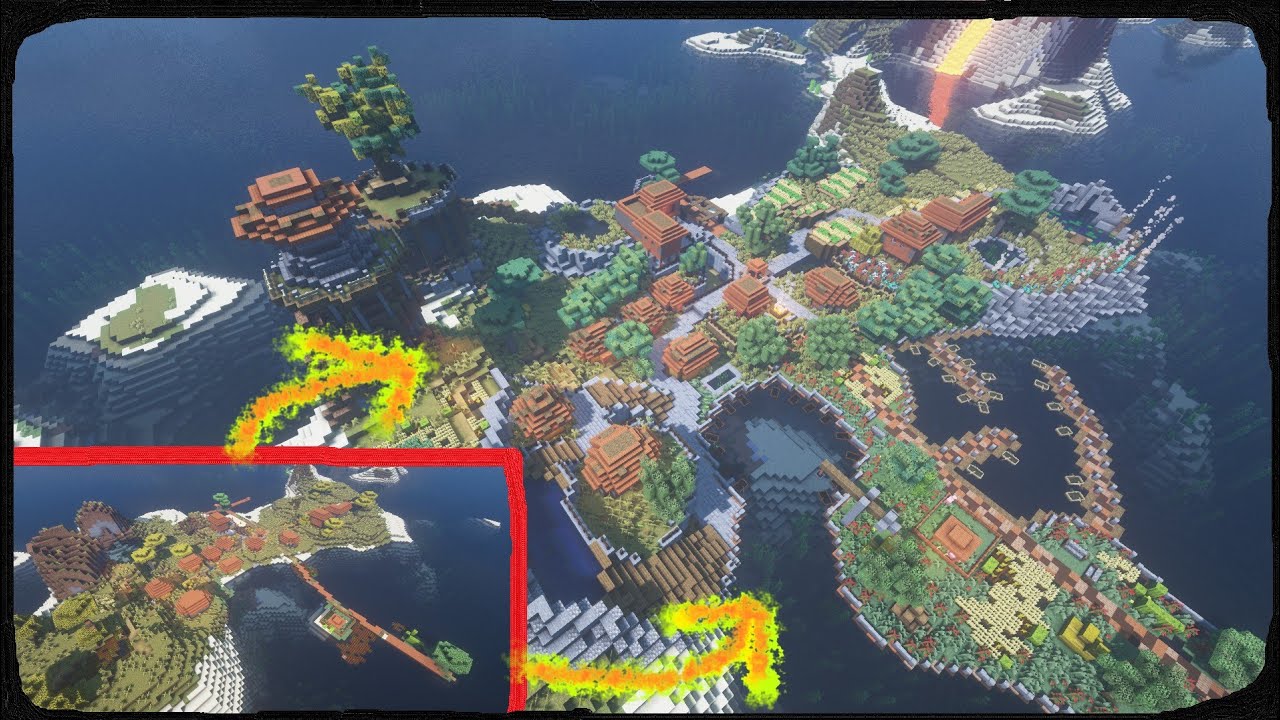 Minecraft Savanna Island village transformation! - YouTube