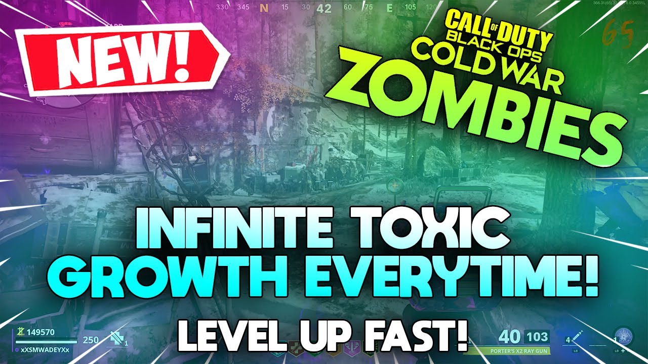 Cold War Zombies *NEW* Solo Toxic Growth Glitch! Level up Fast! - YouTube