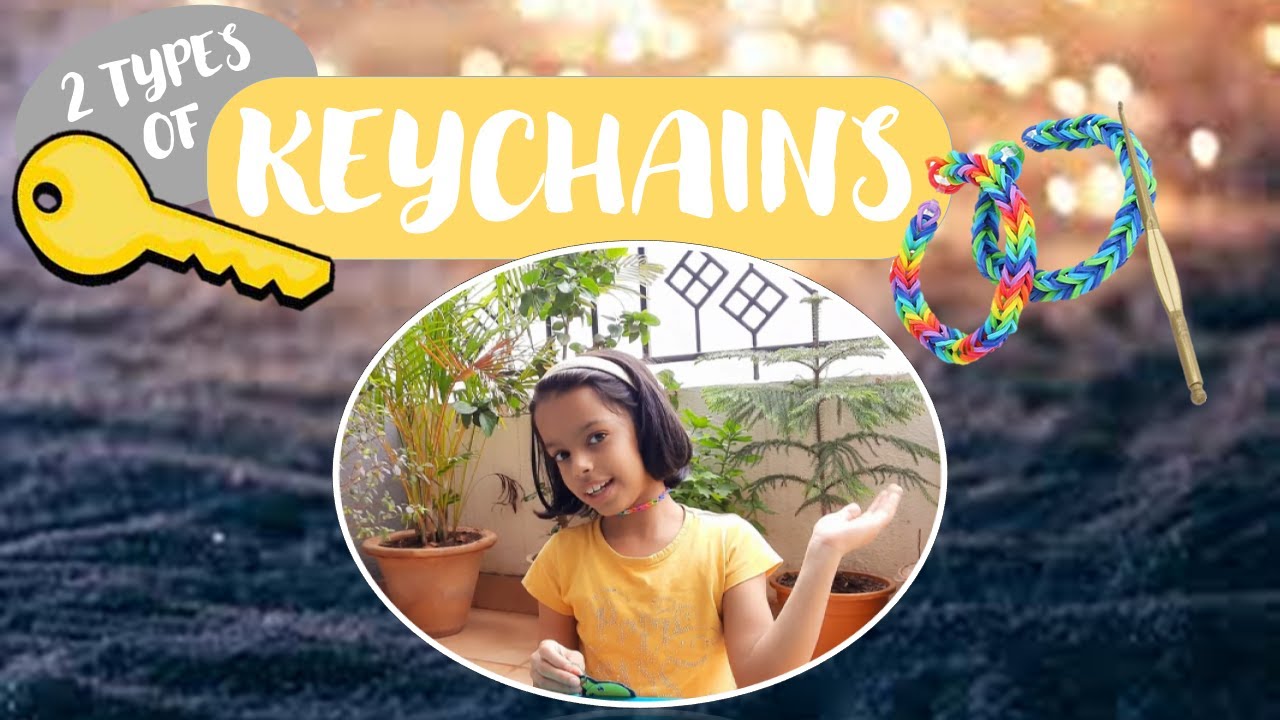 2 Types Of Keychains! || Loom Band Keychain || Cardboard Keychain ...