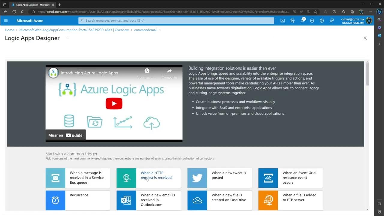 Enviar correo usando Azure Logic Apps - YouTube