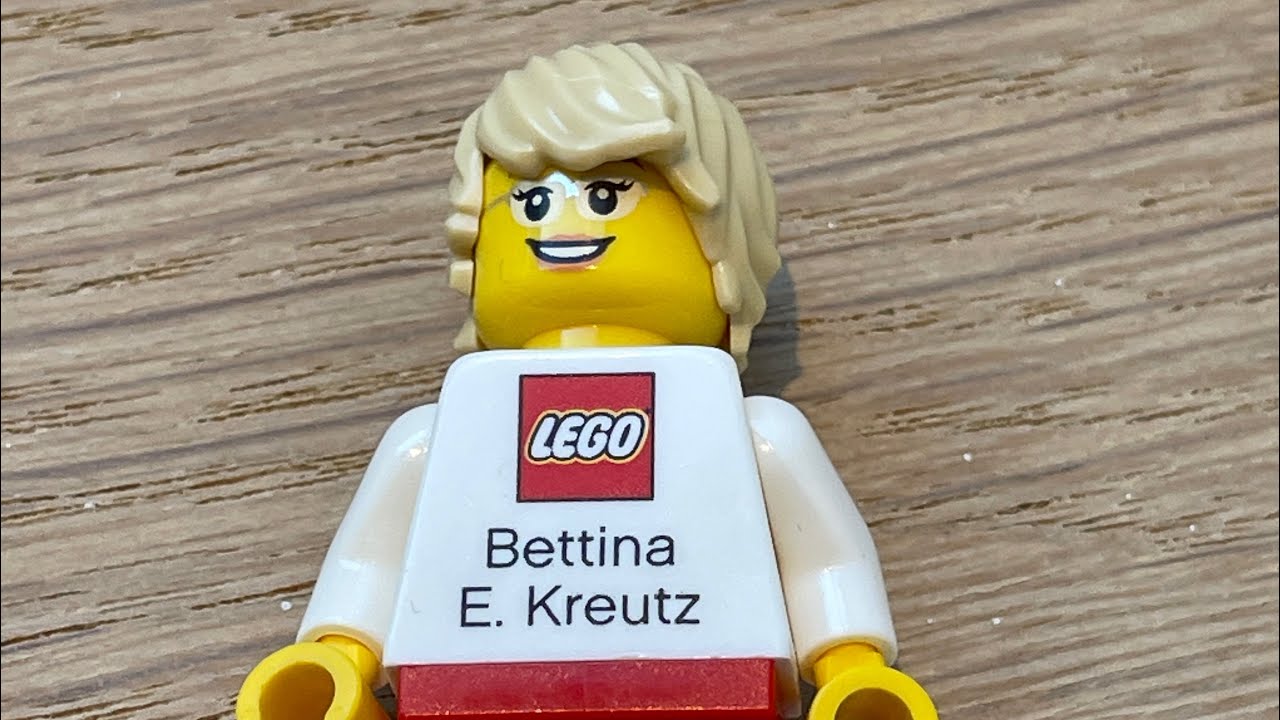 Lego business card minifigure!!! Employee dream lego. - YouTube