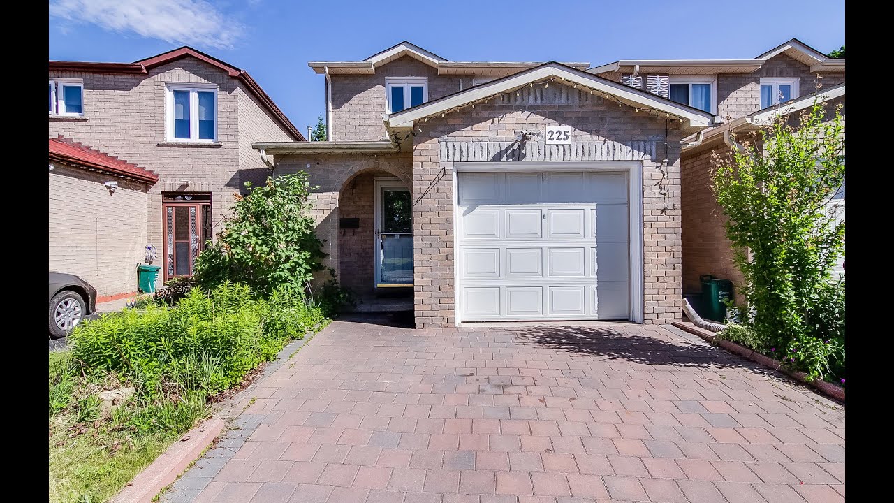 Sold 100% Asking Price! 225 Woodhall Rd, Markham, All-Brick 3+1Br Link ...
