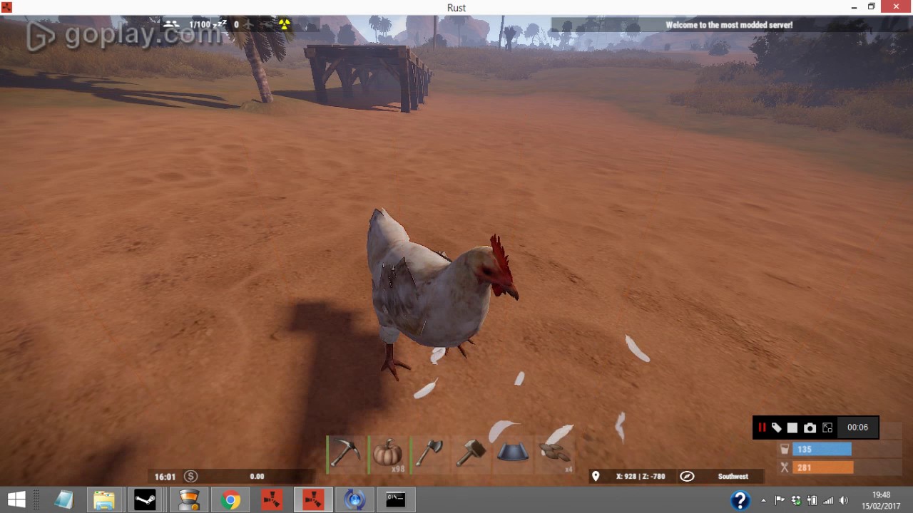 rust chicken attack animations - YouTube