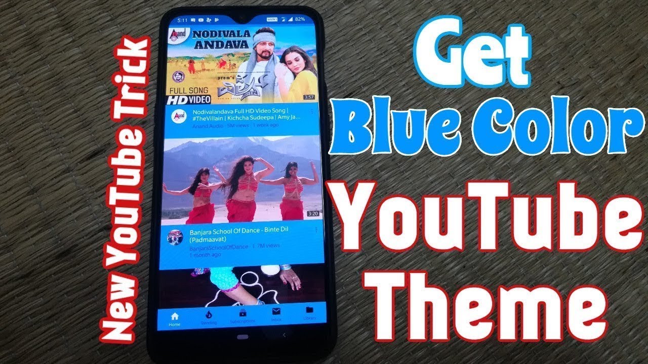 How to make your YouTube in Blue YouTube || 1min.. - YouTube