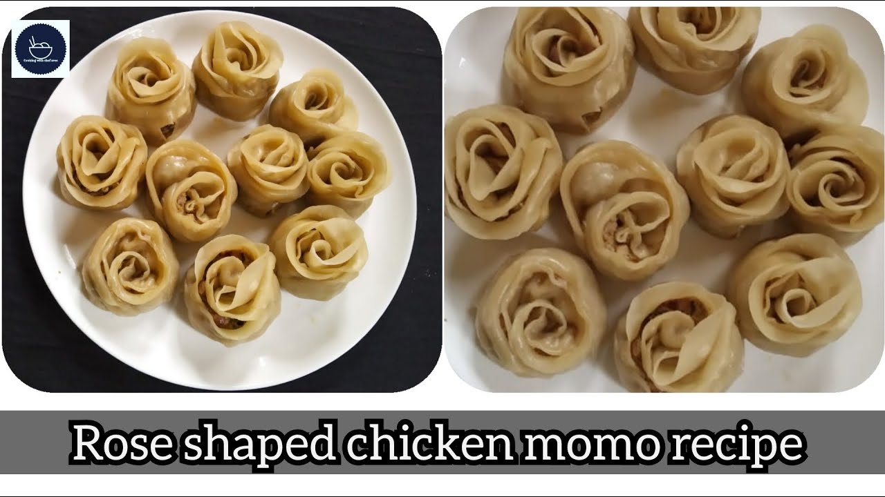 #locckdownrecipe #chickenmomo Rose shaped chicken momo recipe || Rose ...