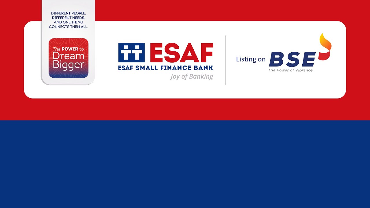 Listing Ceremony of ESAF Small Finance Bank Limited at BSE. - YouTube