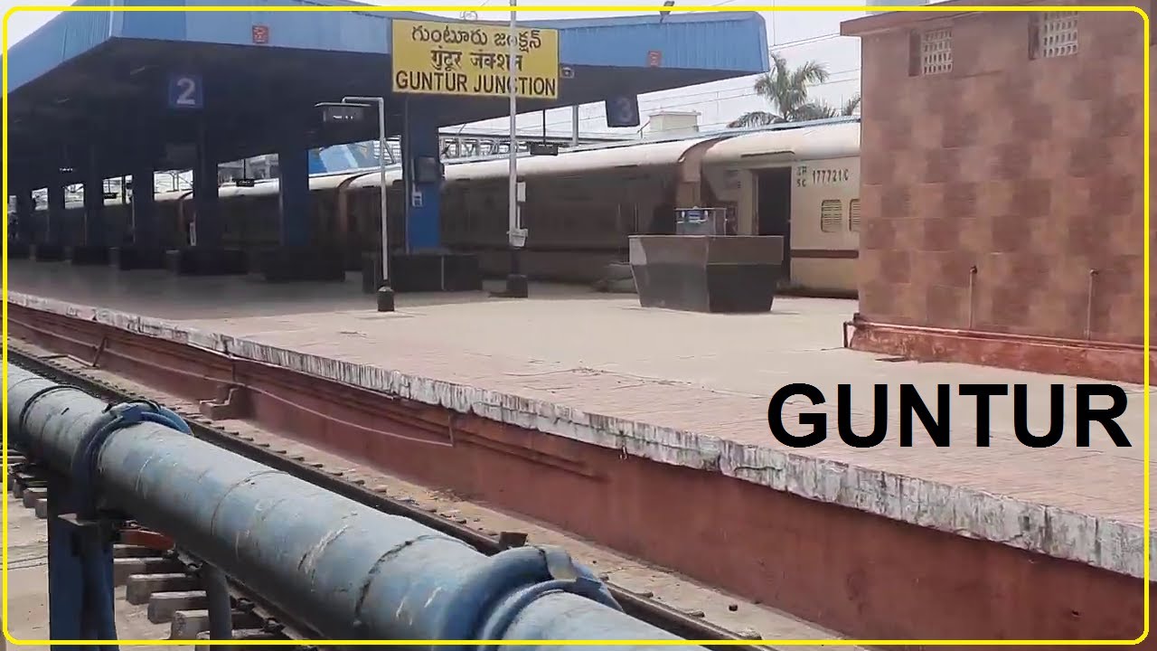 Train entering Guntur Junction Railway Station || INDIAN RAILWAYS - YouTube